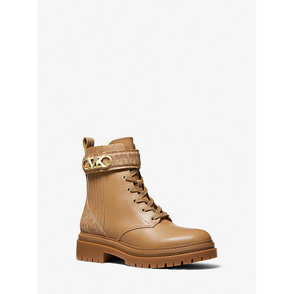 Michael Kors | Shoes | Michael Michael Kors Parker Leather Combat Boot ...